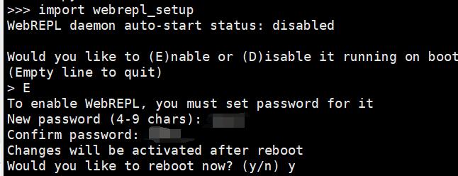 Micropython 使用 Webrepl 畅玩coding